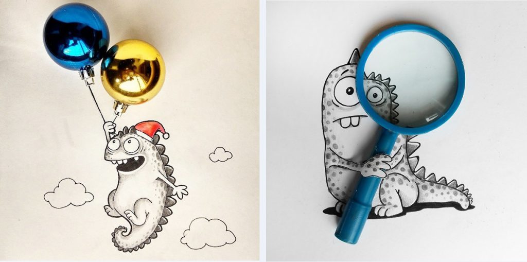 Doodles Doodle with Real Life Objects! | artFido