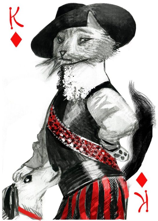 Illustrator Creates the Cat Playing Cards For the Cat Lover That Has ...