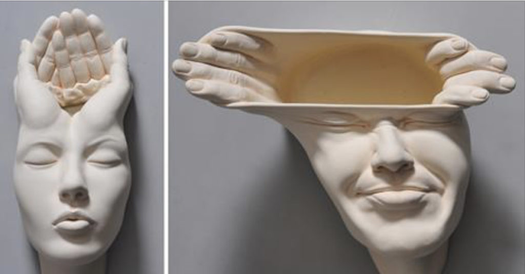 Johnson Tsang Creates a New Series of Warped Face Sculptures | artFido