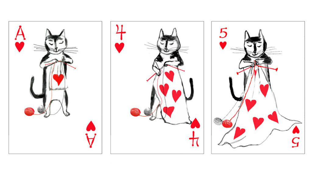Illustrator Creates the Cat Playing Cards For the Cat Lover That Has ...