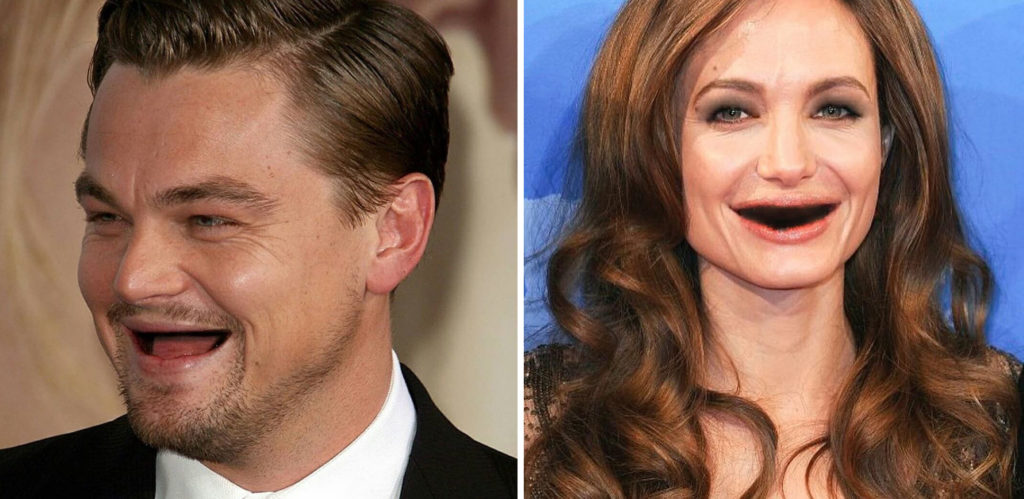 What Would It Look Like If Actor's Didn't Have Teeth? | artFido