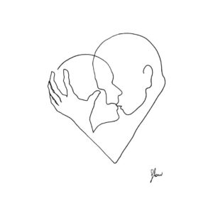Artist Uses Simple Line Drawings To Capture A Couple's Intimate Moments ...