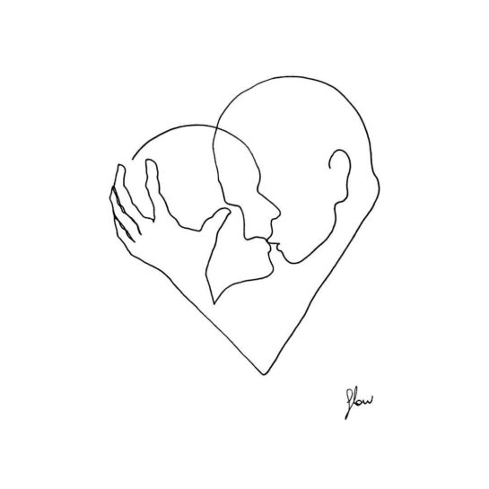 Artist Uses Simple Line Drawings To Capture A Couple's Intimate Moments ...