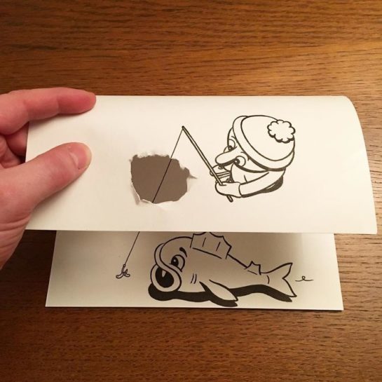 3D Paper Doodles Created With Folds and Rips by HuskMitNavn | artFido