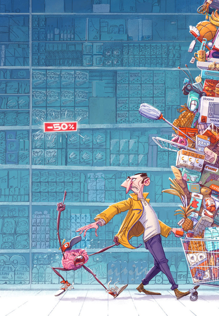 Artist Uses Illustrates His View Of The World, And It Is A Deeply ...