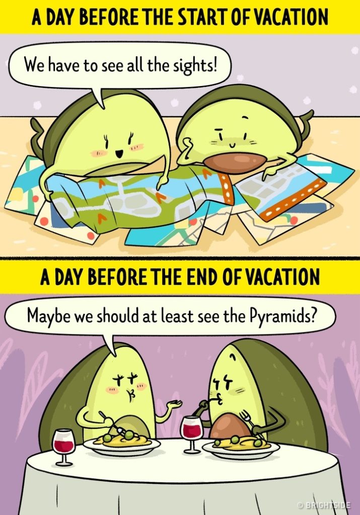 Illustrator Gives Us An Insight Into Couples Vacation Time... As An ...