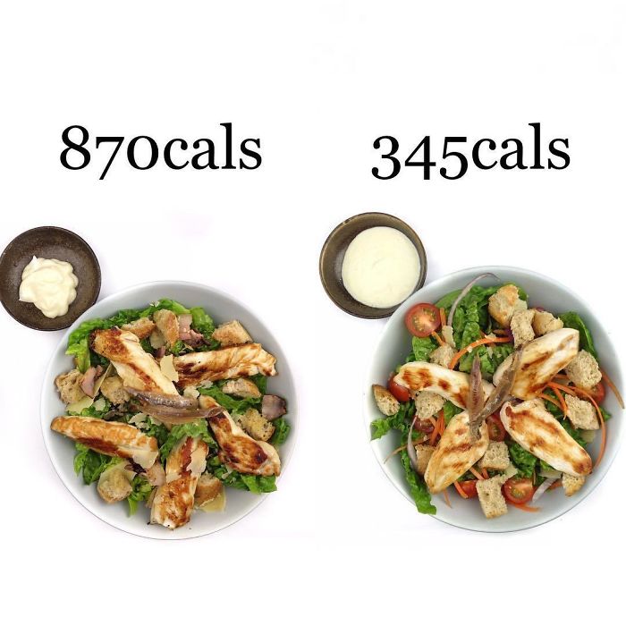 Photo Series Shows How The 'Same' Meal Can Have A 400+ Calorie ...