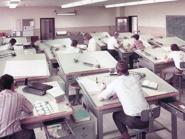 Vintage Photographs Show How People Worked Before AutoCAD Was Invented ...