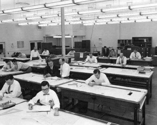 Vintage Photographs Show How People Worked Before AutoCAD Was Invented ...