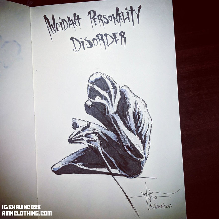 Illustrator Highlights Mental Illness And Disorders To Fight The Stigma ... Illustrator Highlights Mental Illness And Disorders To Fight The Stigma ...