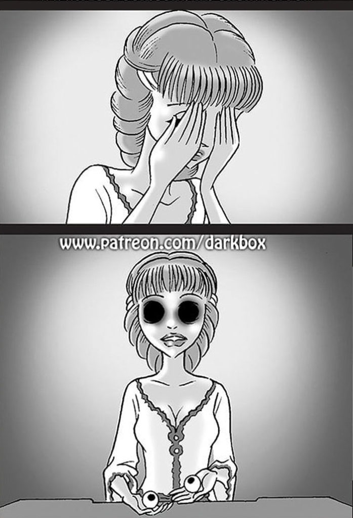 Artist Creates Horror Stories That Will Terrify You Without Saying A ...