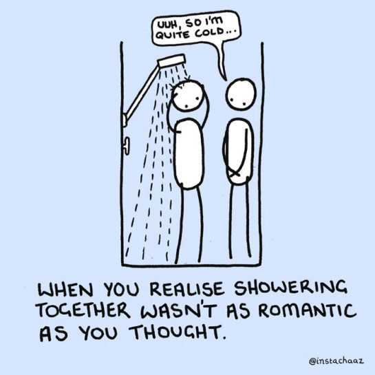 Artist Illustrates 10 Shower Moments We All Have In The Shower | artFido