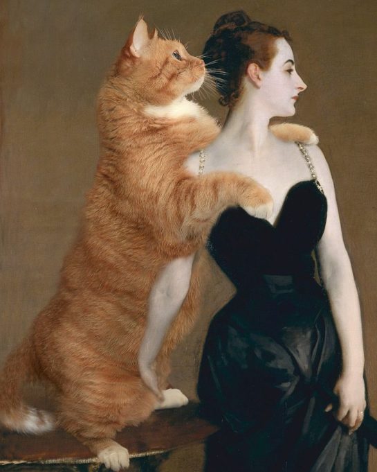 Artist Lovingly Inserts Her Fat Cat Into Famous Paintings From Around ...