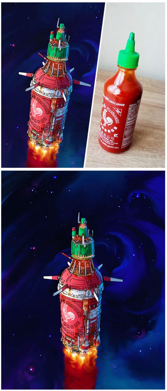 Artist Turns Everyday Objects Into Spaceship Designs, And The Result Is ...