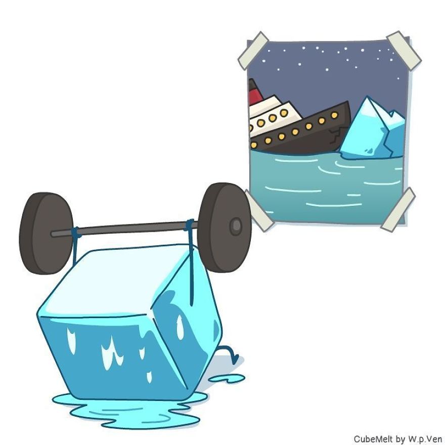 Illustrator Creates Comics About An Ice Cube Which He Created At The ...