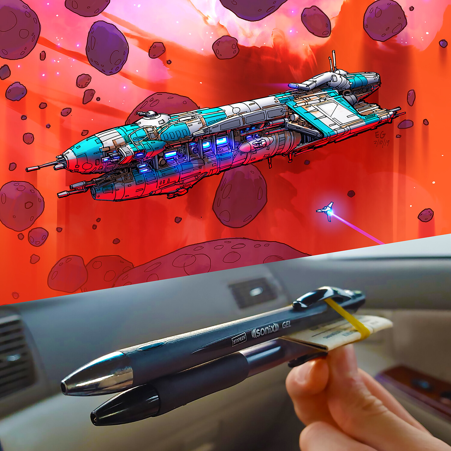 Artist Turns Everyday Objects Into Spaceship Designs, And The Result Is Out Of This World | artFido