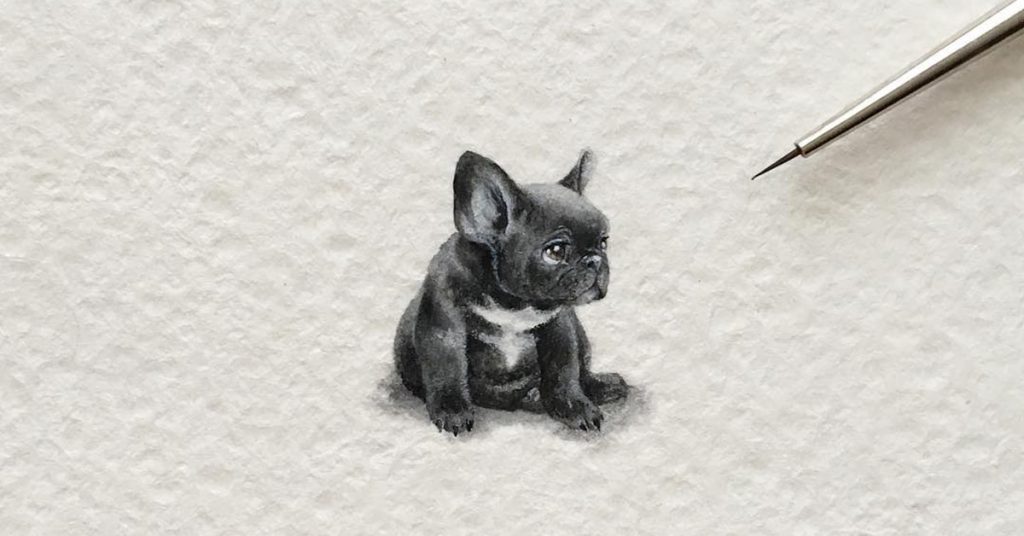 This Tiny Artist Creates Miniature Paintings of Tiny Animals That ...