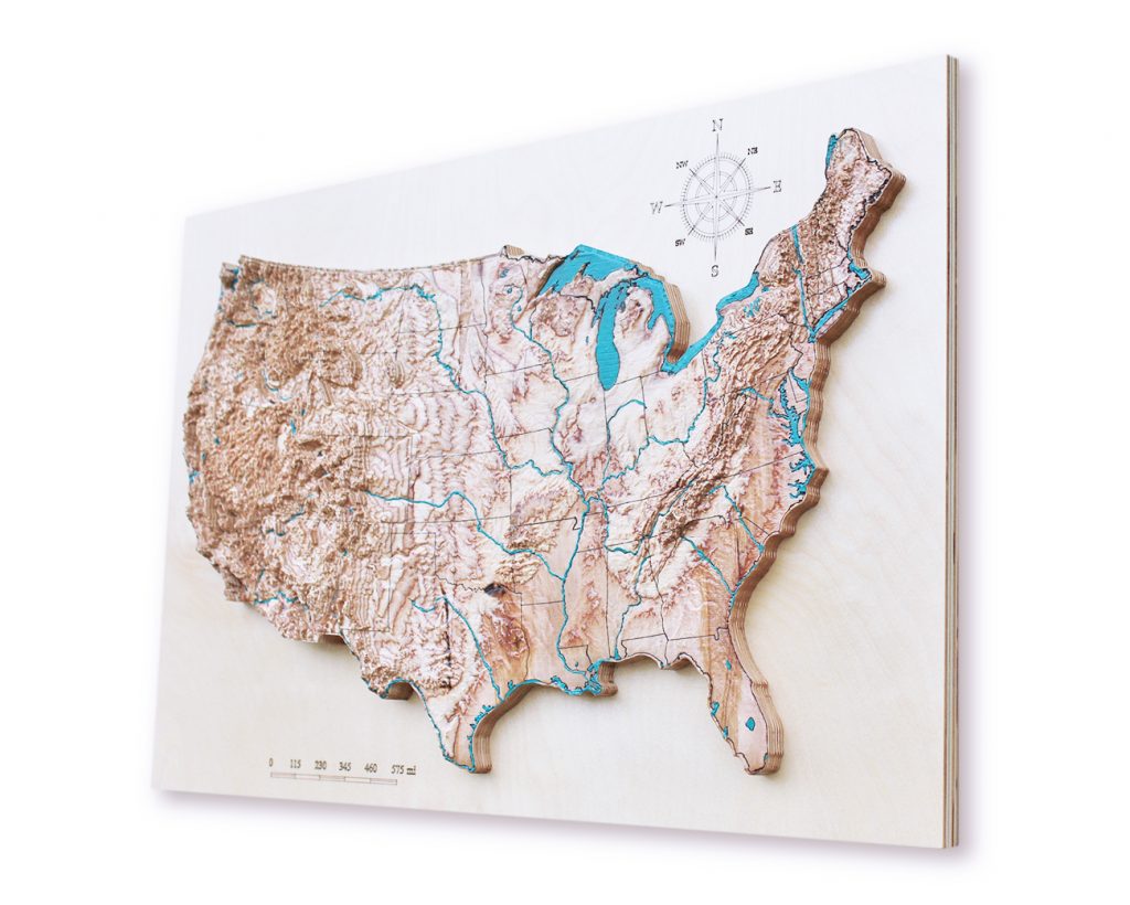 Geologist cuts 3D maps in wood to show how incredibly beautiful our ...