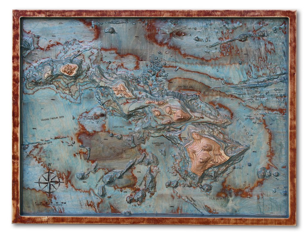 Geologist cuts 3D maps in wood to show how incredibly beautiful our ...