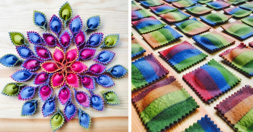Chef Creates Rainbow-Colored Pasta Using All-Natural Ingredients | artFido